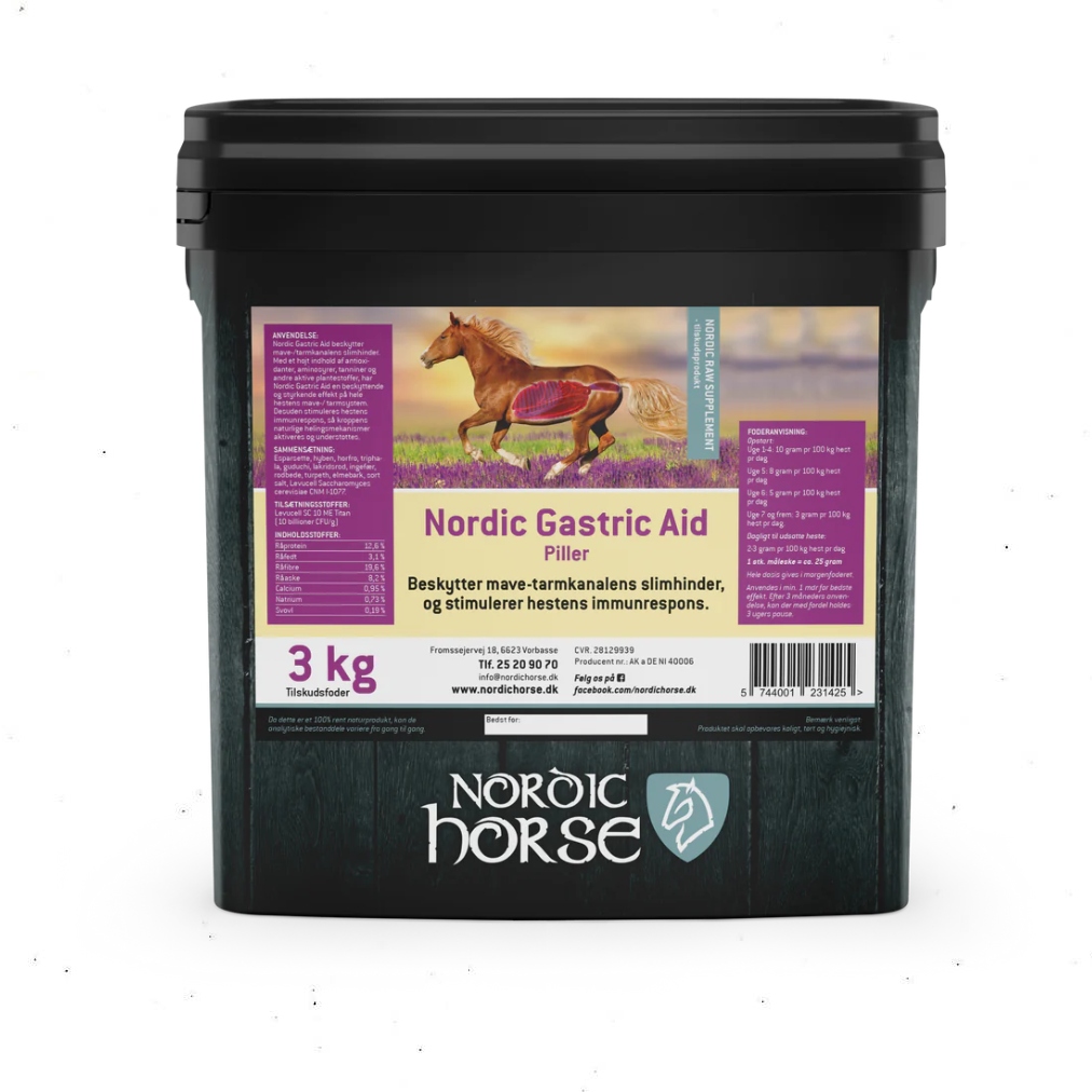 Nordic Horse täiendsööt GASTRIC AID 3KG - Damiro Equestrian